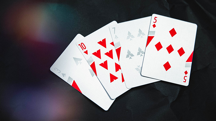 Vertical (Red) Playing Cards - Tricksupply