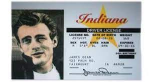 James Dean Indiana DRIVERS LICENSE SOUVENIR - Tricksupply